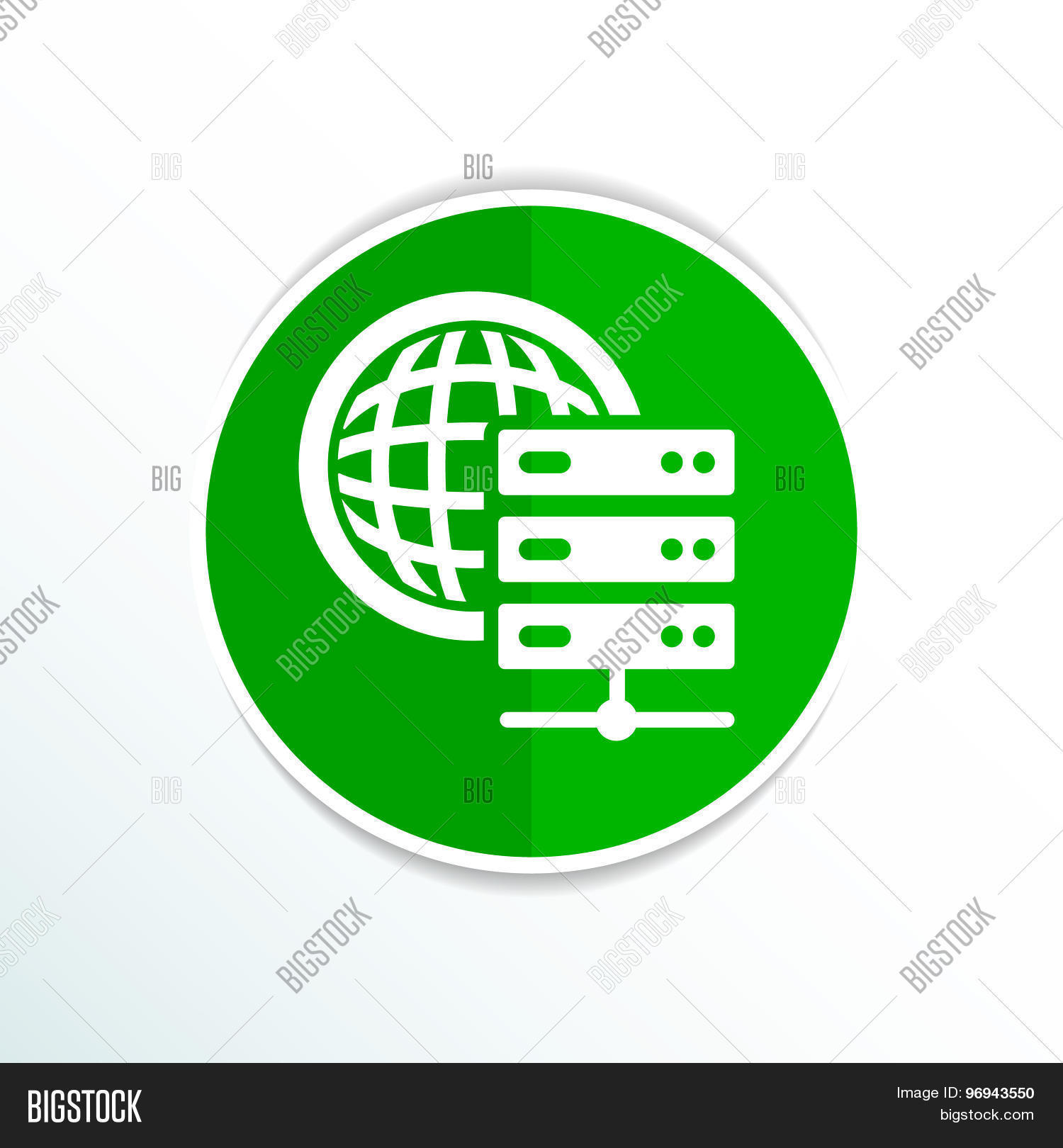Planet Server Icon Vector & Photo (Free Trial) | Bigstock