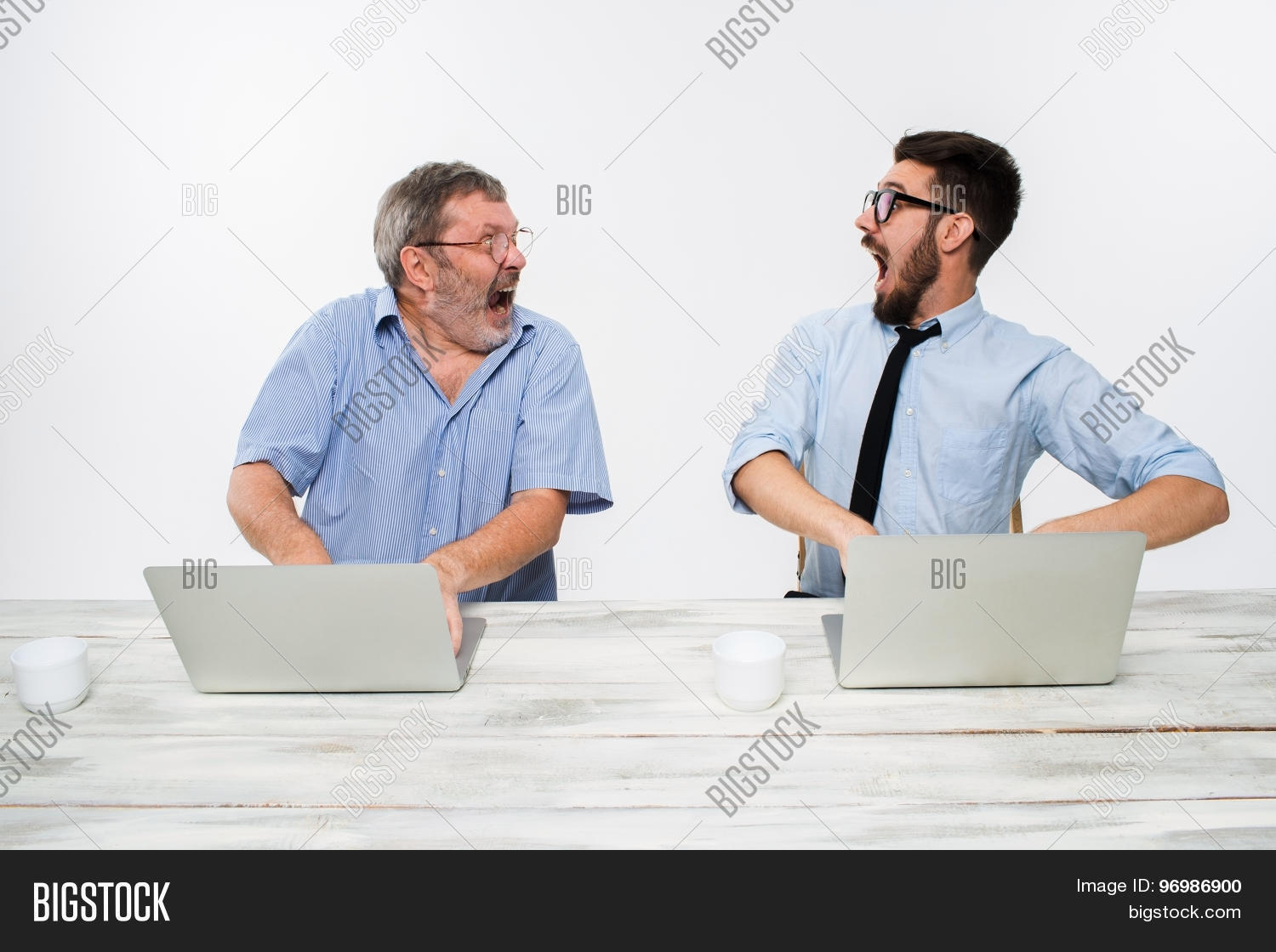 Two Colleagues Working Image & Photo (Free Trial) | Bigstock