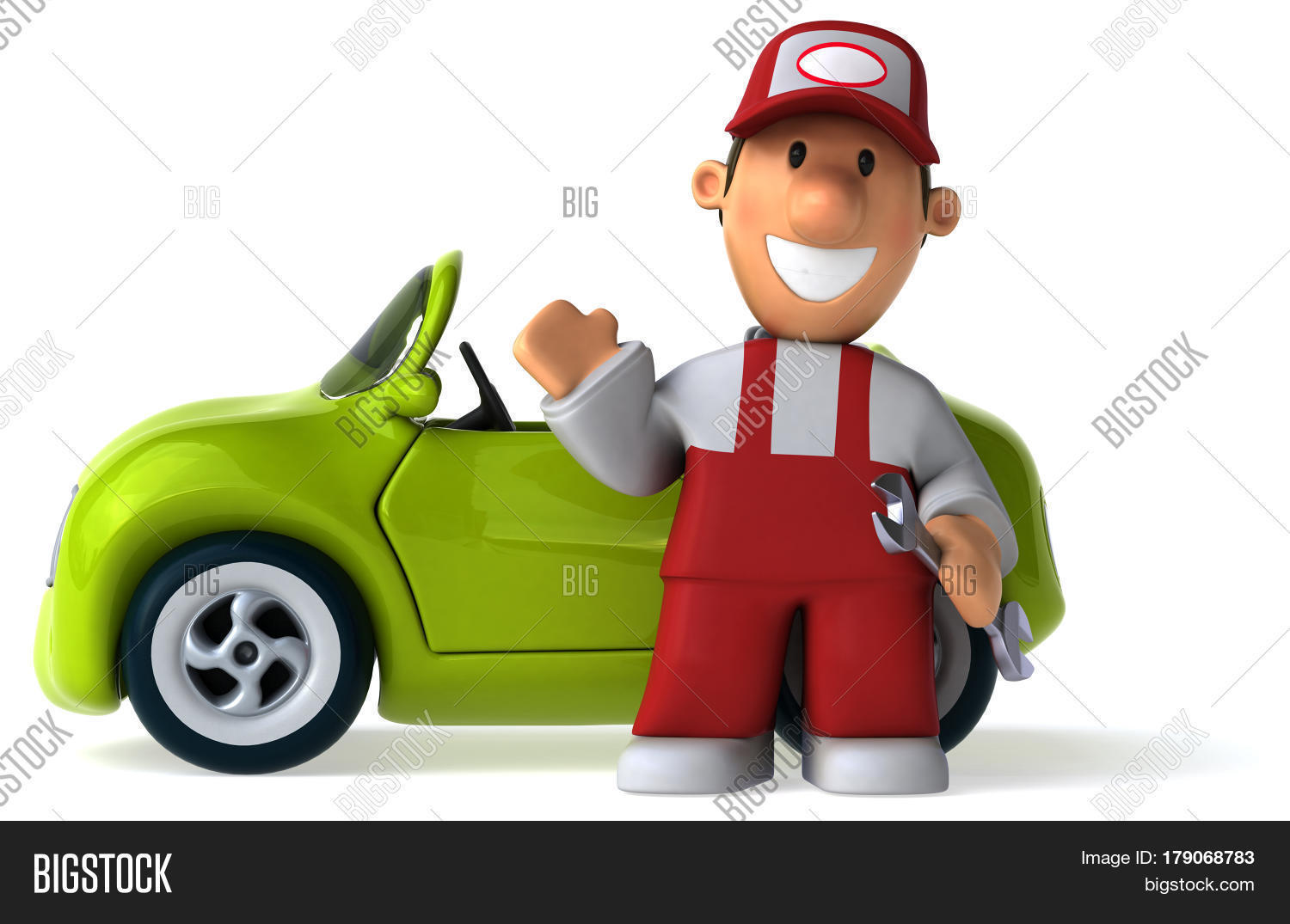 Fun Mechanic - 3D Image & Photo (Free Trial) | Bigstock