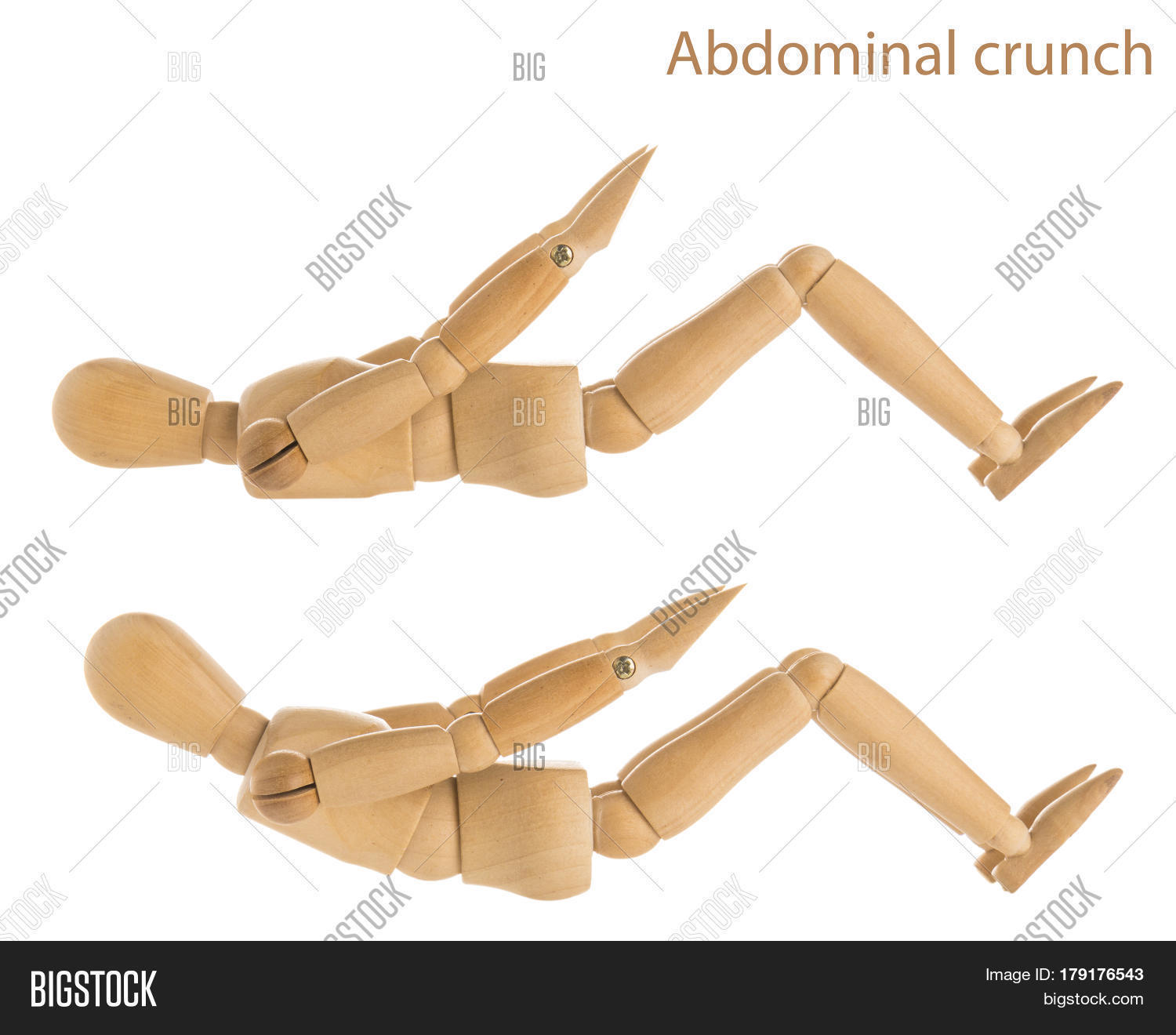 Abdominal Crunch Pose Image & Photo (Free Trial) | Bigstock