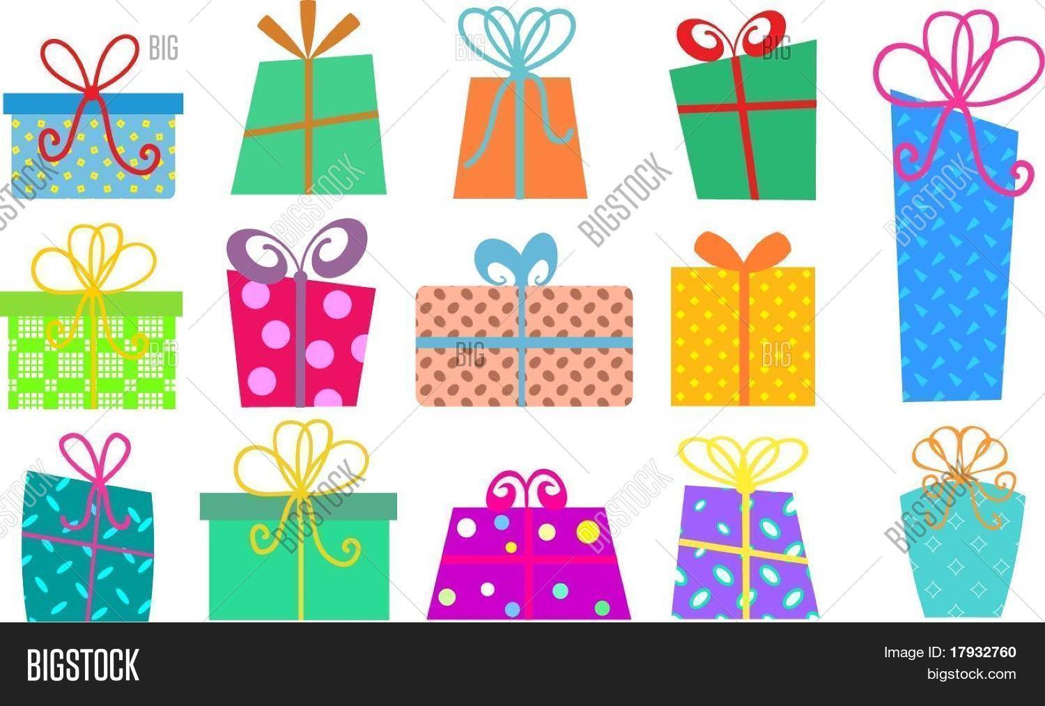 Cartoon Gift Boxes Vector & Photo (Free Trial) | Bigstock