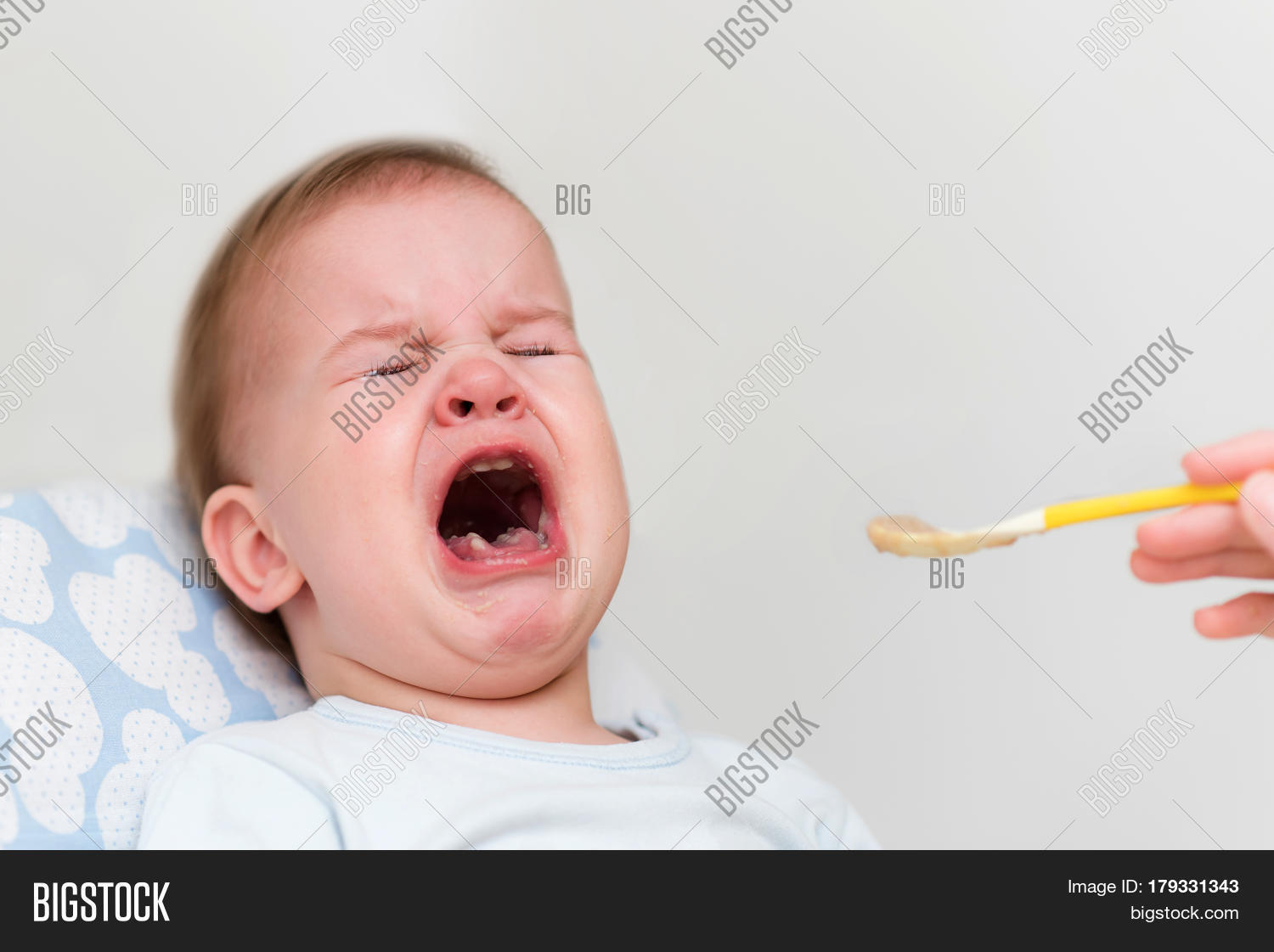 Baby Cries Refuses Eat Image & Photo (Free Trial) | Bigstock