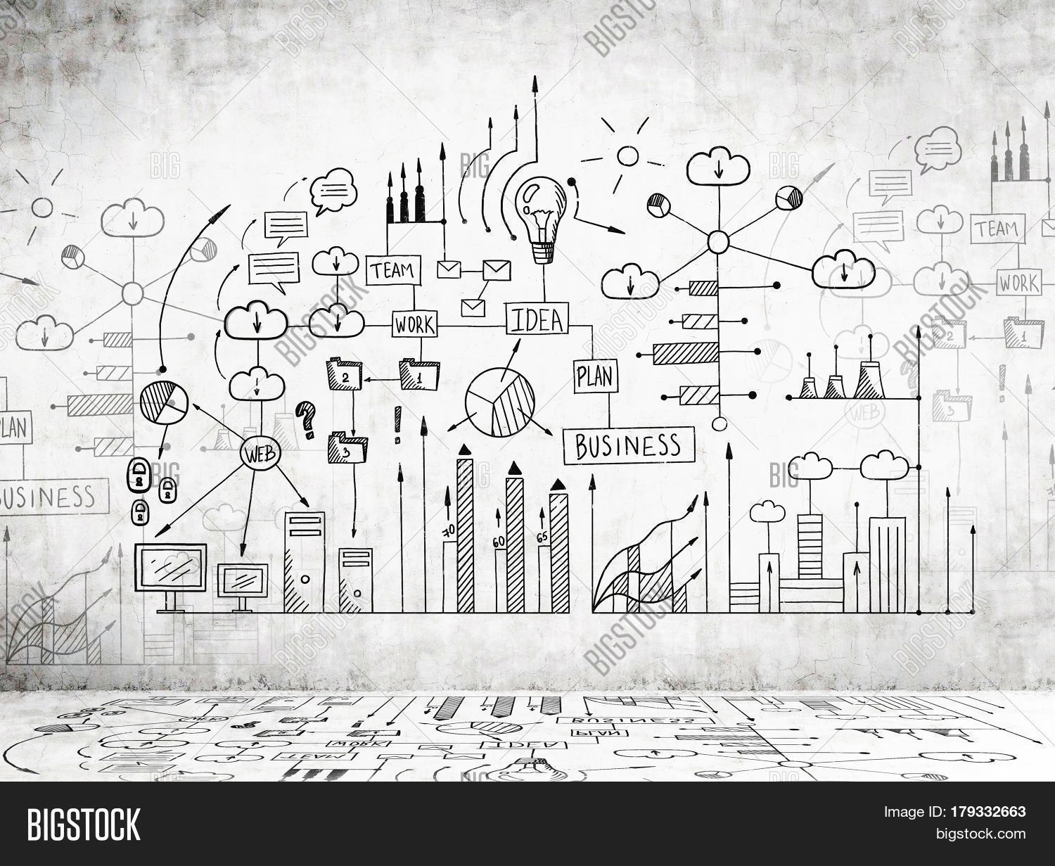 Business Scheme Drawn Image & Photo (Free Trial) | Bigstock