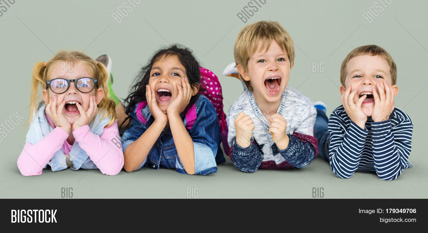 Little Children Laying Image & Photo (Free Trial) | Bigstock