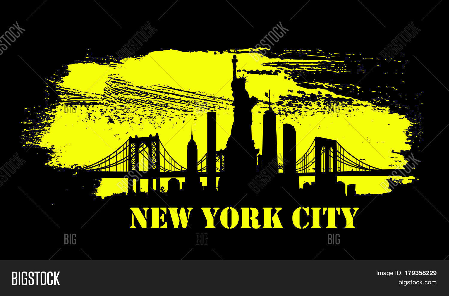 Yellow New York City Vector & Photo (Free Trial) | Bigstock