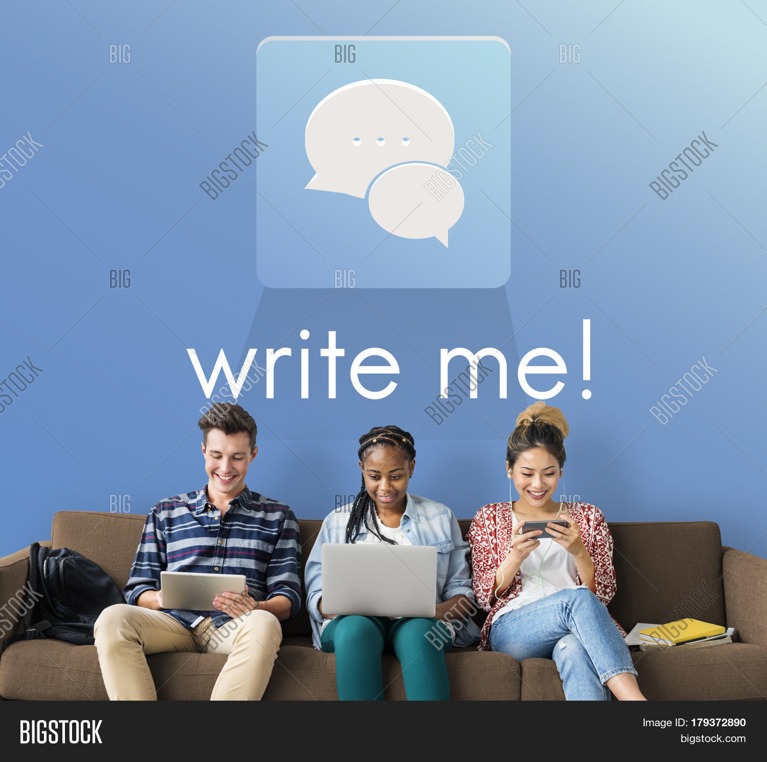 People Laptop Chat Image & Photo (Free Trial) | Bigstock