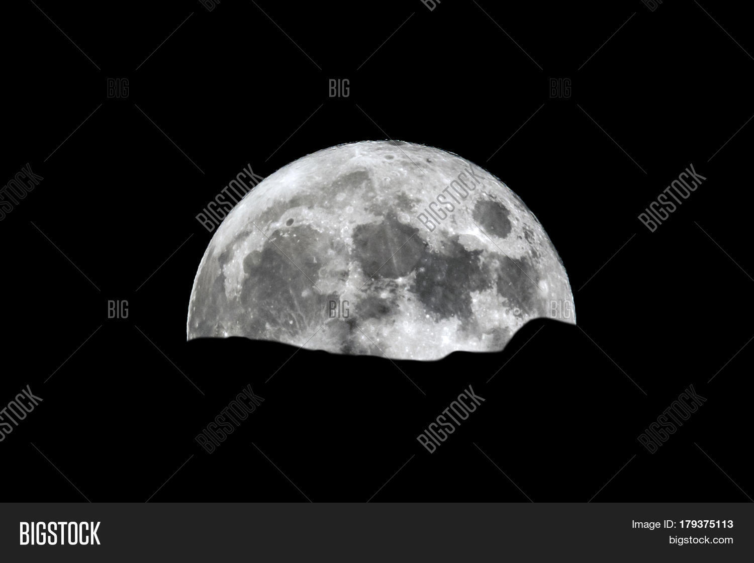 Full Moon Rising Over Image & Photo (Free Trial) | Bigstock
