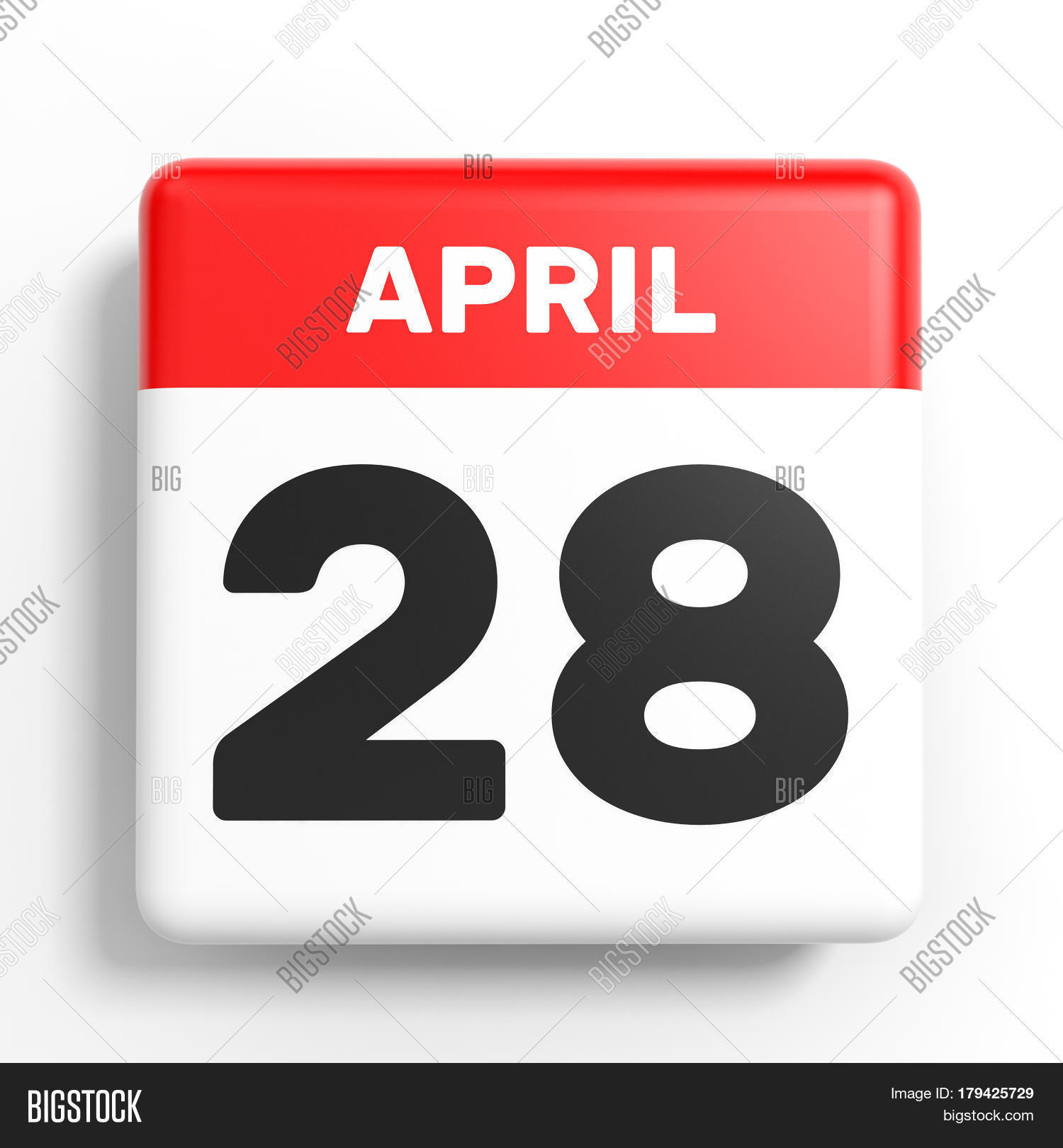 April 28. Calendar On Image & Photo (Free Trial) | Bigstock