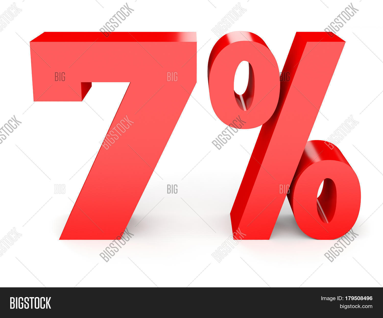 Seven Percent Off. Image & Photo (Free Trial) | Bigstock