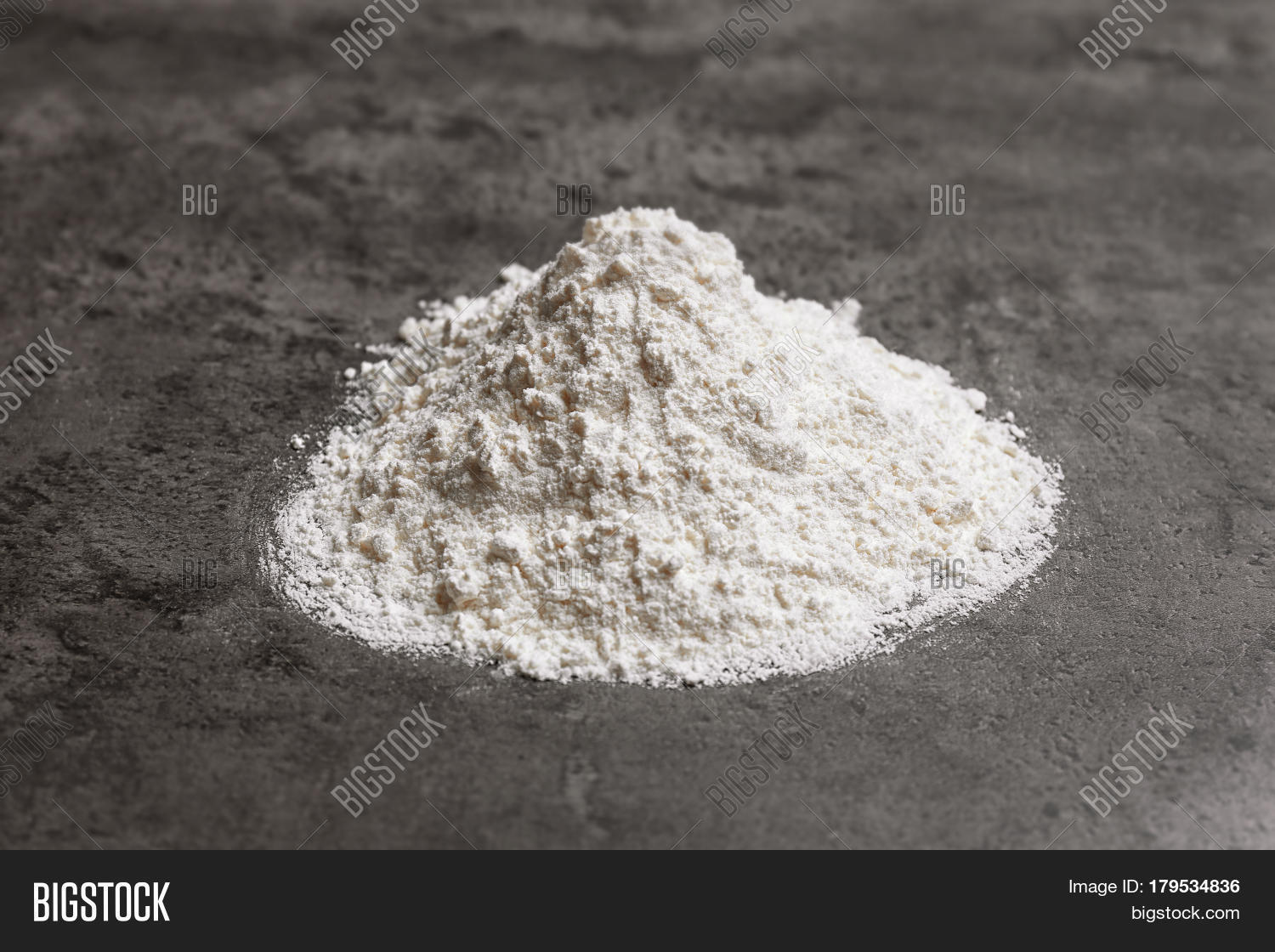 Heap Flour On Table Image & Photo (Free Trial) | Bigstock