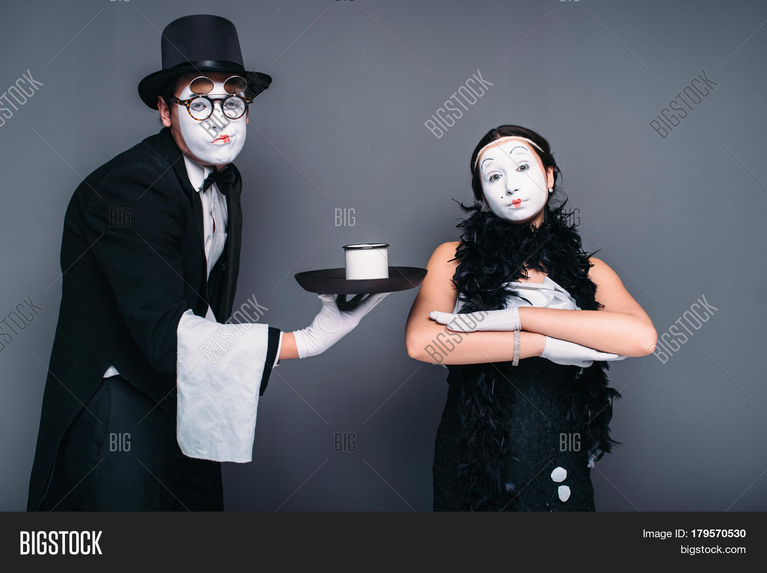 Mime Actors Performing Image & Photo (Free Trial) | Bigstock