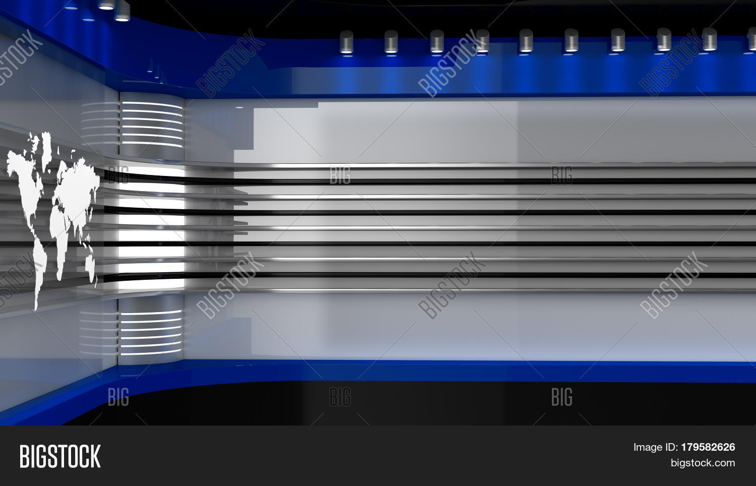 Tv Studio. Red Studio Image & Photo (Free Trial) | Bigstock