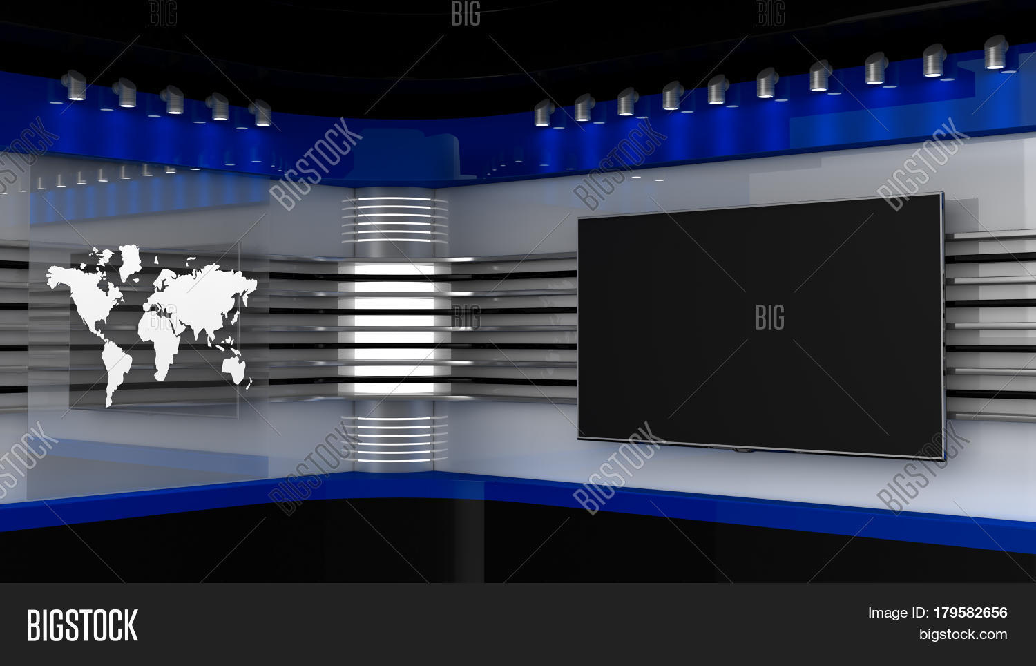 Tv Studio. Red Studio Image & Photo (Free Trial) | Bigstock
