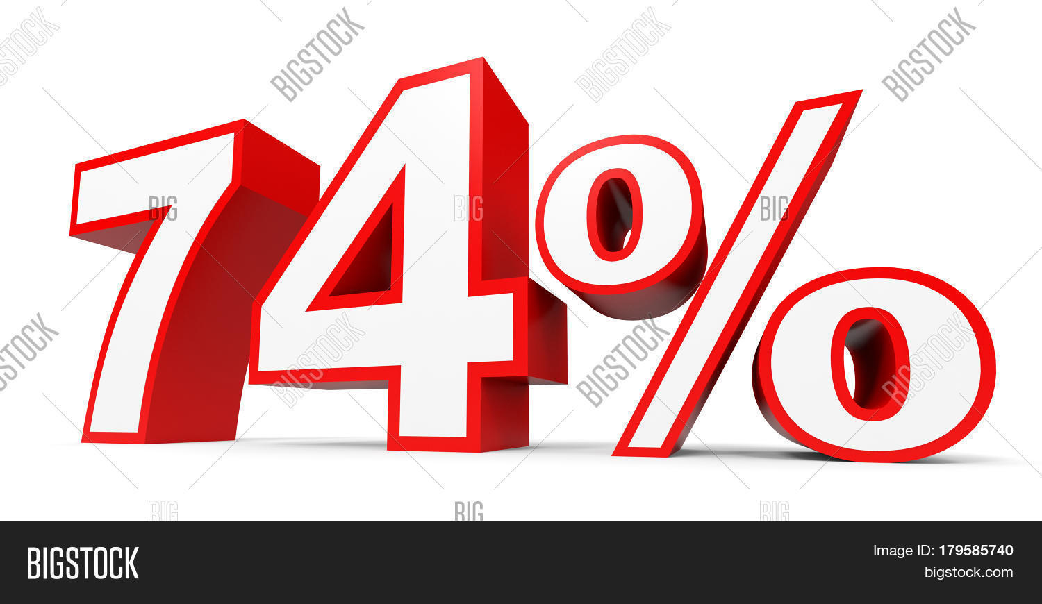 Seventy Four Percent Image & Photo (Free Trial) | Bigstock