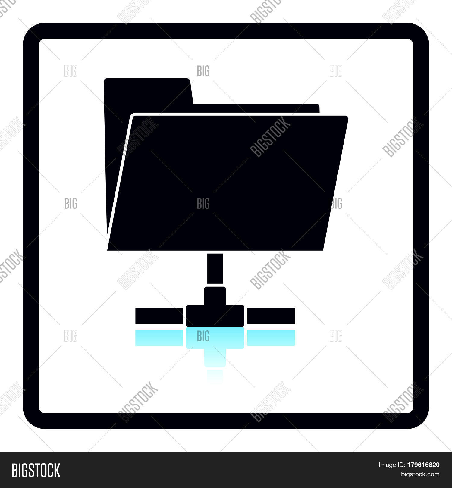 Shared Folder Icon Vector & Photo (Free Trial) | Bigstock