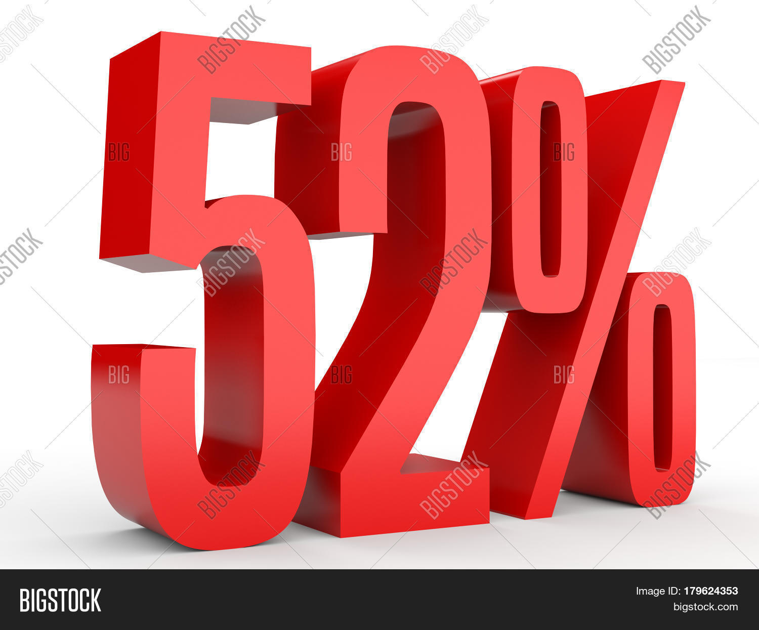 Fifty Two Percent Off Image & Photo (Free Trial) | Bigstock