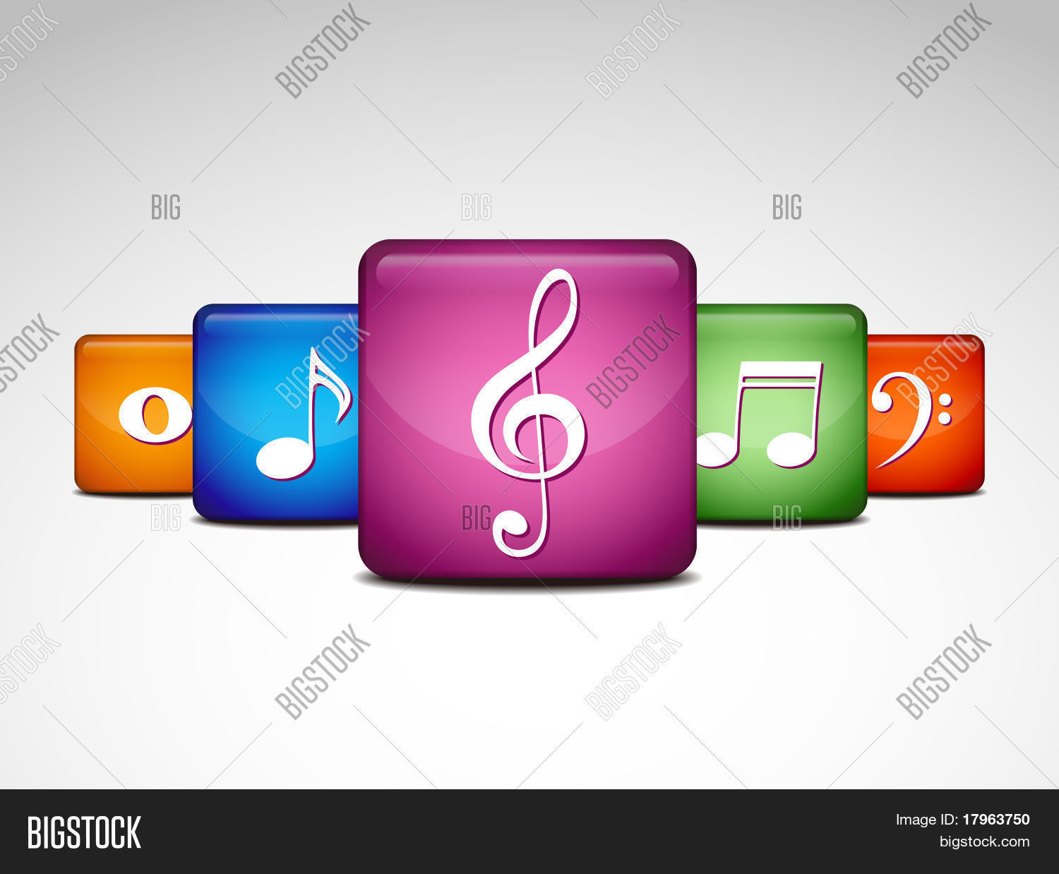 Musical Note Icons Vector & Photo (Free Trial) | Bigstock