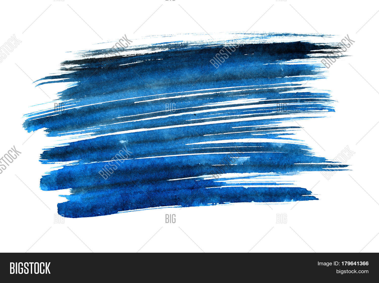 Blue Expressive Brush Image & Photo (Free Trial) | Bigstock