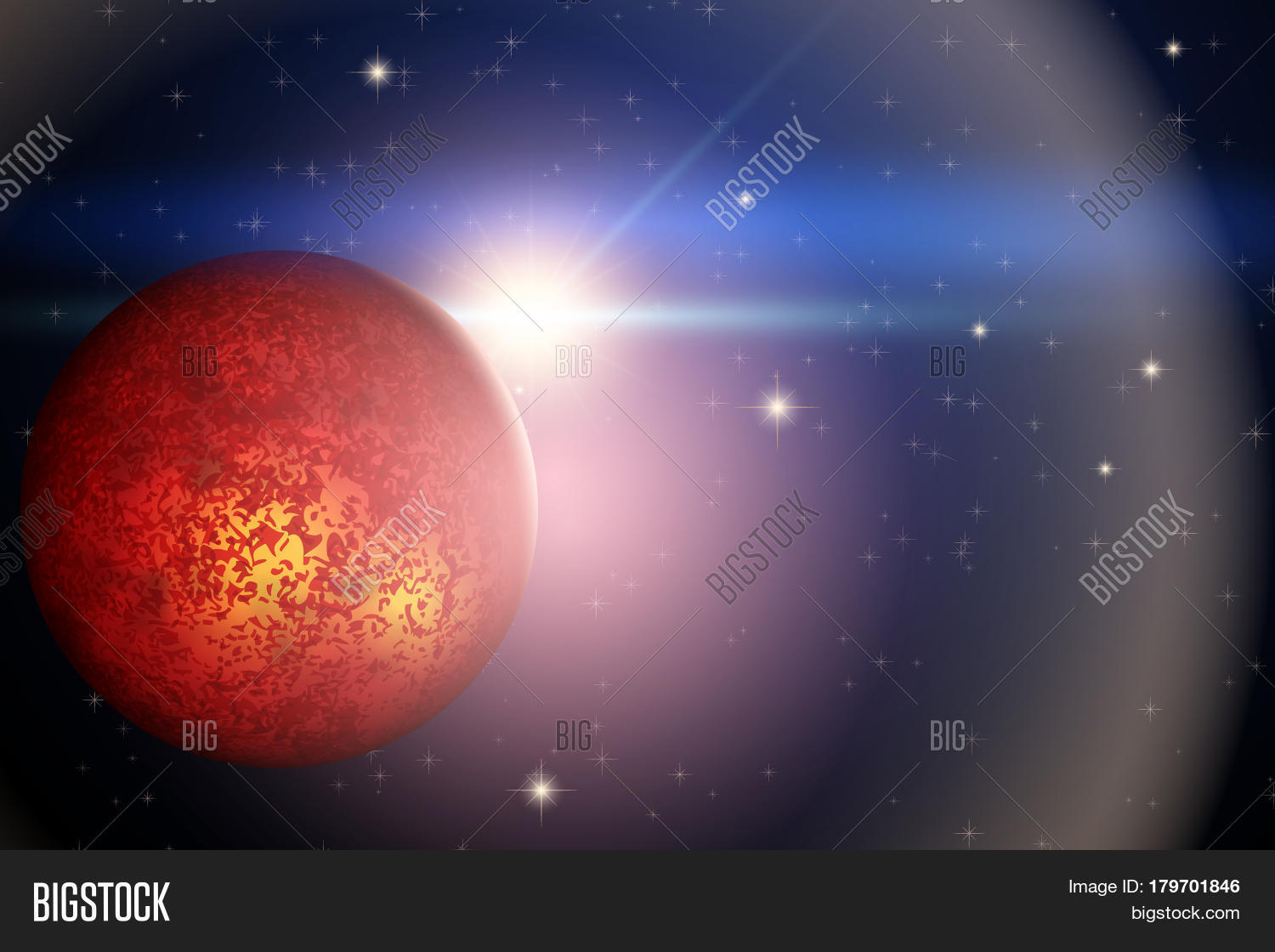 Planet Mars Bright Image & Photo (Free Trial) | Bigstock