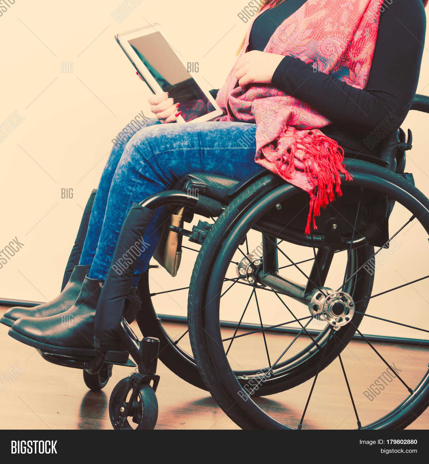 Crippled Person Tablet Image & Photo (Free Trial) | Bigstock