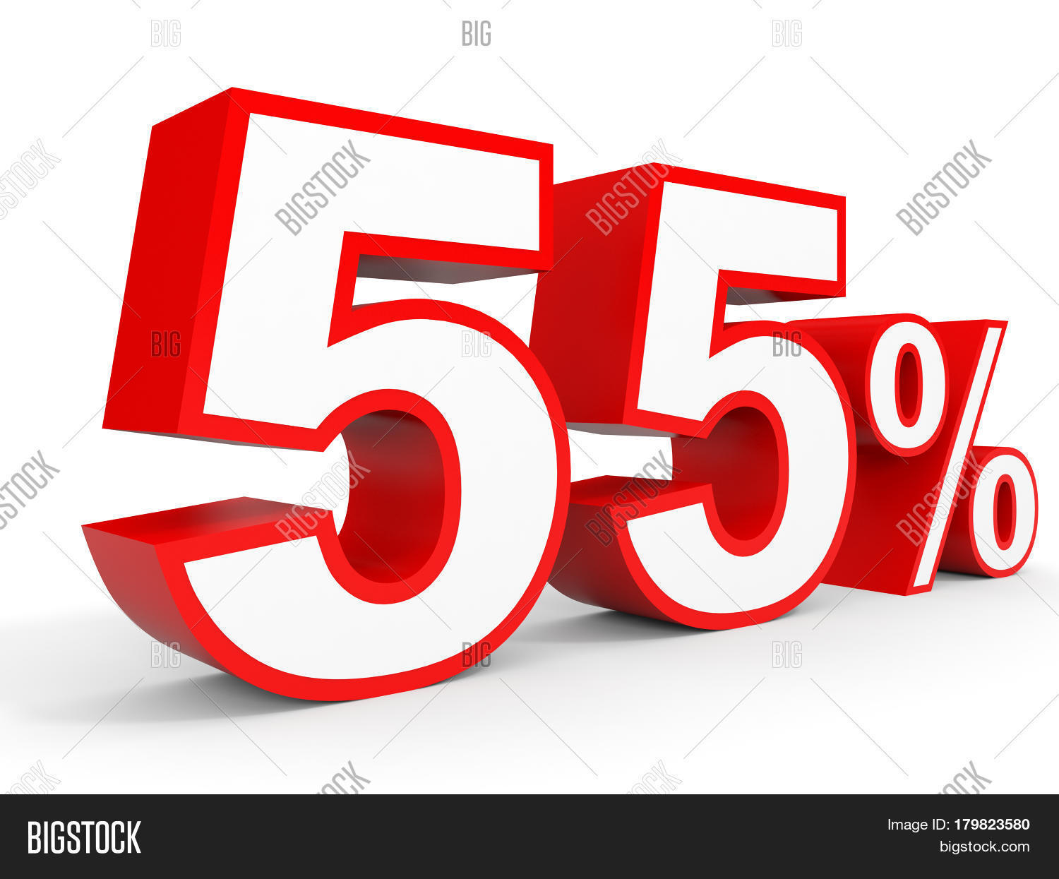 Fifty Five Percent Off Image & Photo (Free Trial) | Bigstock