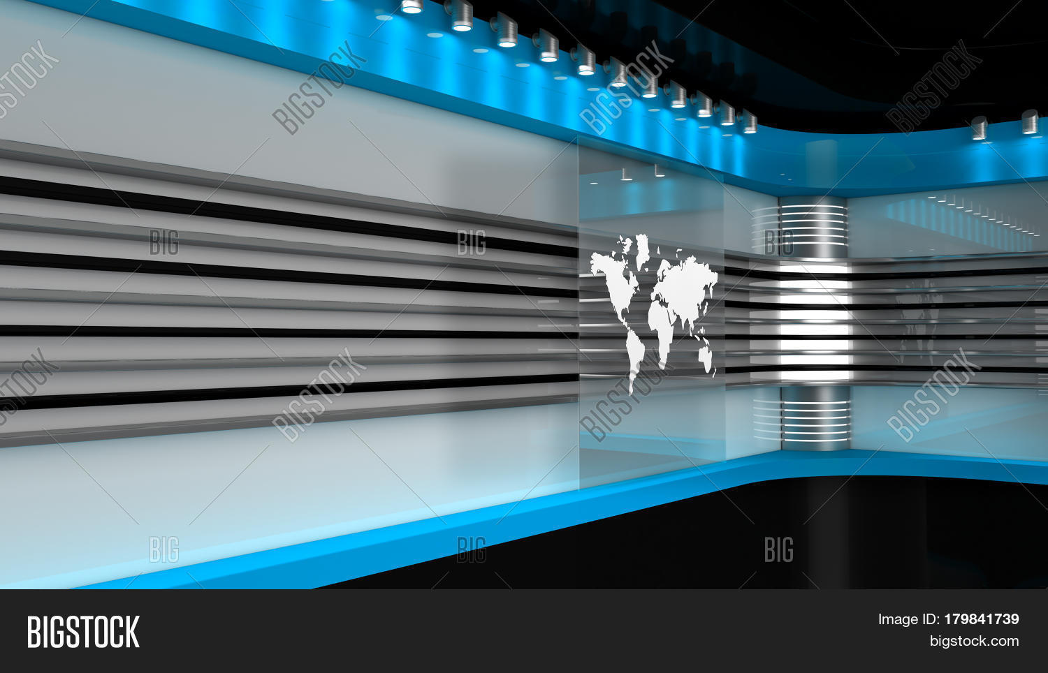 Tv Studio. Red Studio Image & Photo (Free Trial) | Bigstock
