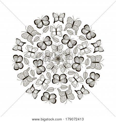 Hand Draw Butterflies Vector & Photo (Free Trial) | Bigstock