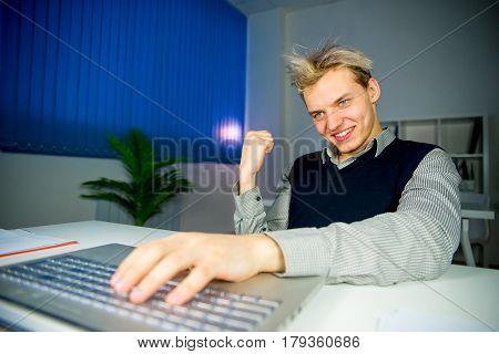 Young Man Glad Because Image & Photo (Free Trial) | Bigstock