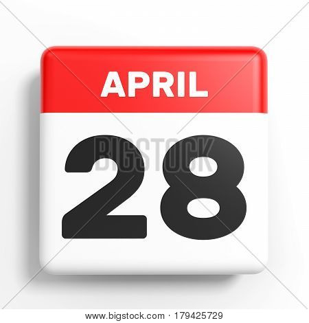 April 28. Calendar On Image & Photo (Free Trial) | Bigstock