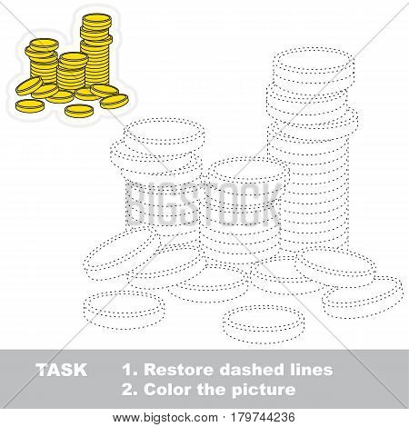 Gold Coins. Dot Dot Vector & Photo (Free Trial) | Bigstock