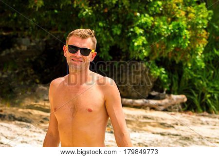 Handsome Man On Sunny Image & Photo (Free Trial) | Bigstock