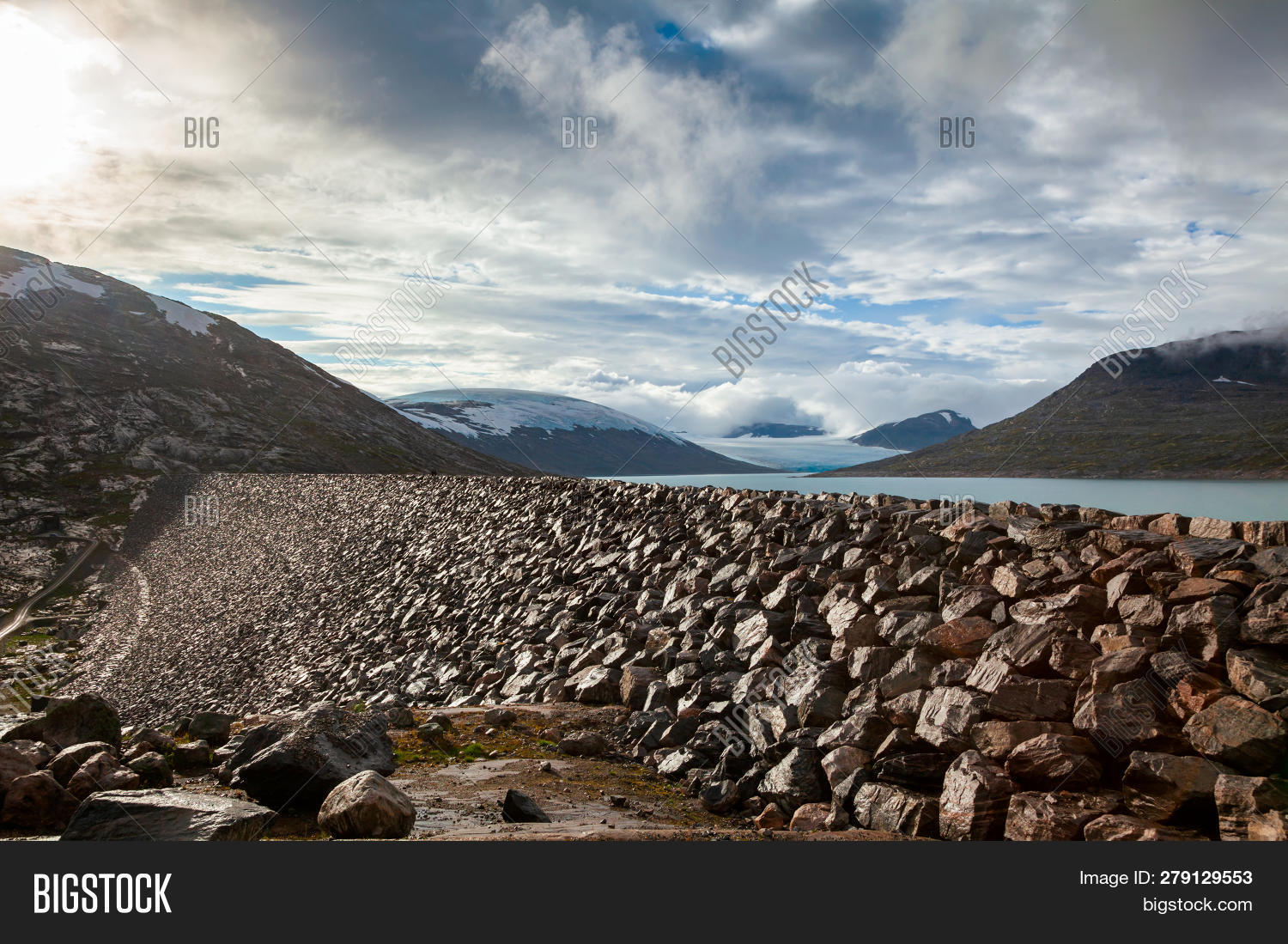 Rock Armoured Dam Image & Photo (Free Trial) | Bigstock