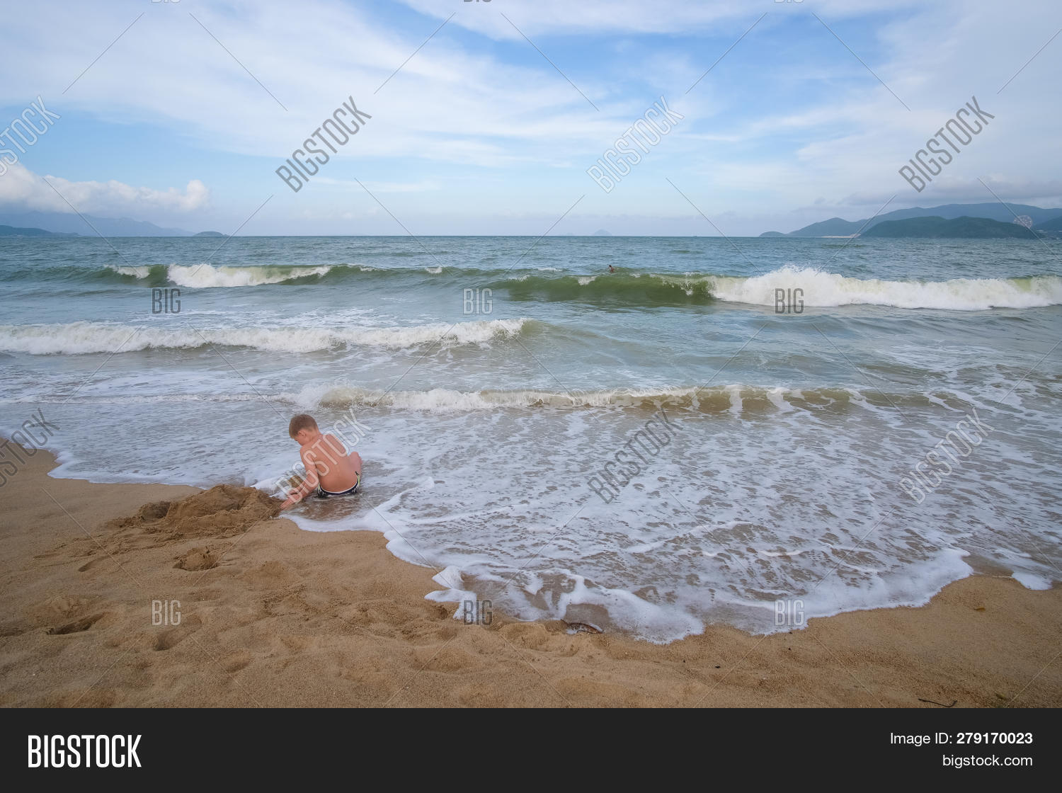 Alone Kid Playing On Image & Photo (Free Trial) | Bigstock