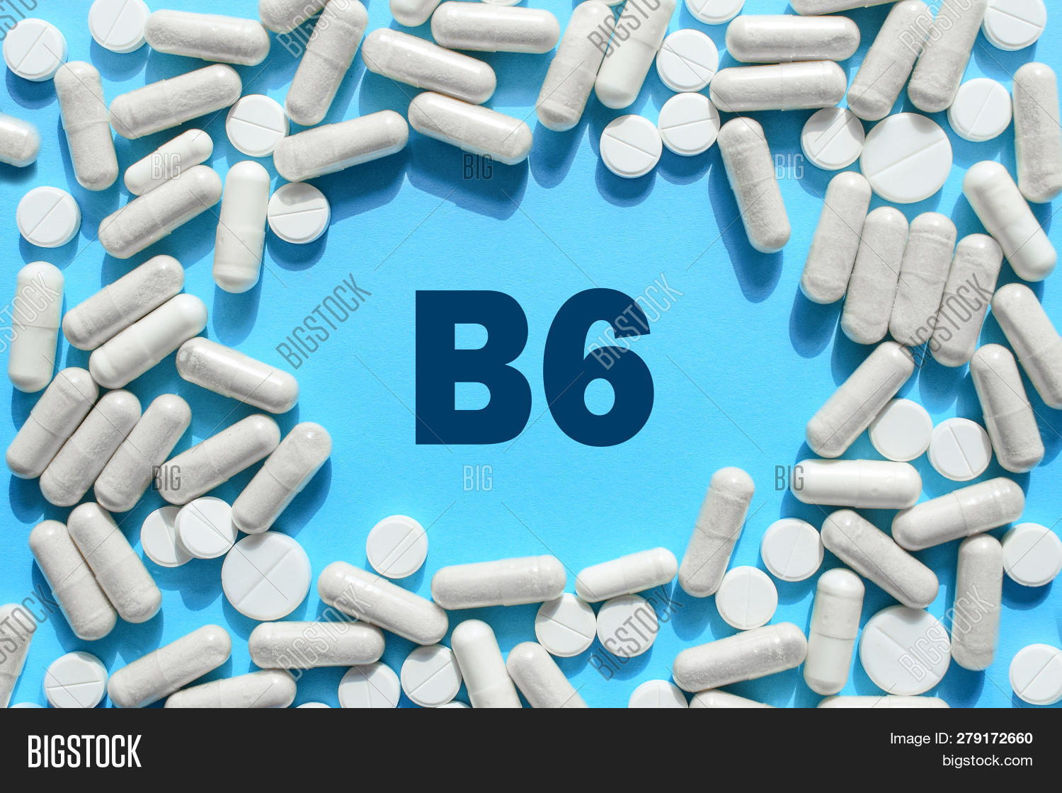 Vitamin B6 Text White Image & Photo (Free Trial) | Bigstock