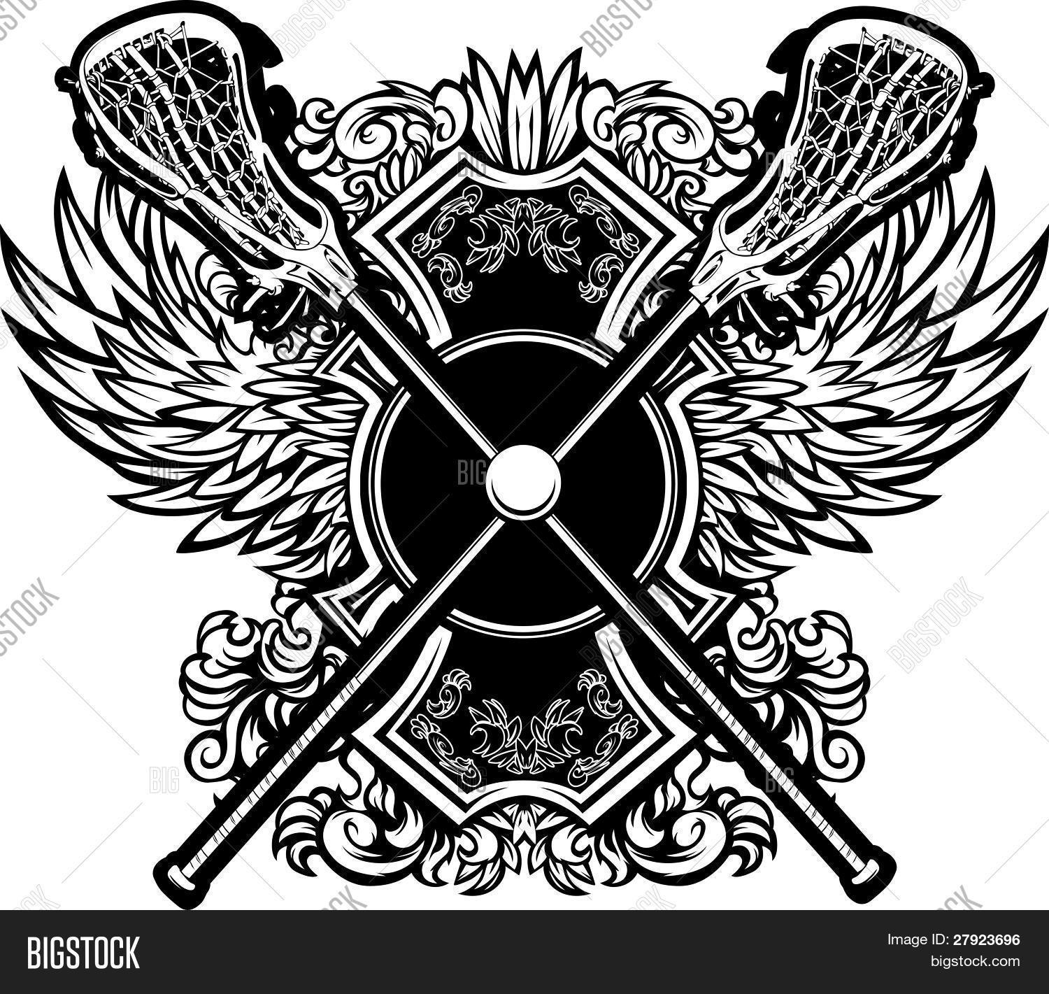 Lacrosse Sticks Vector & Photo (Free Trial) | Bigstock