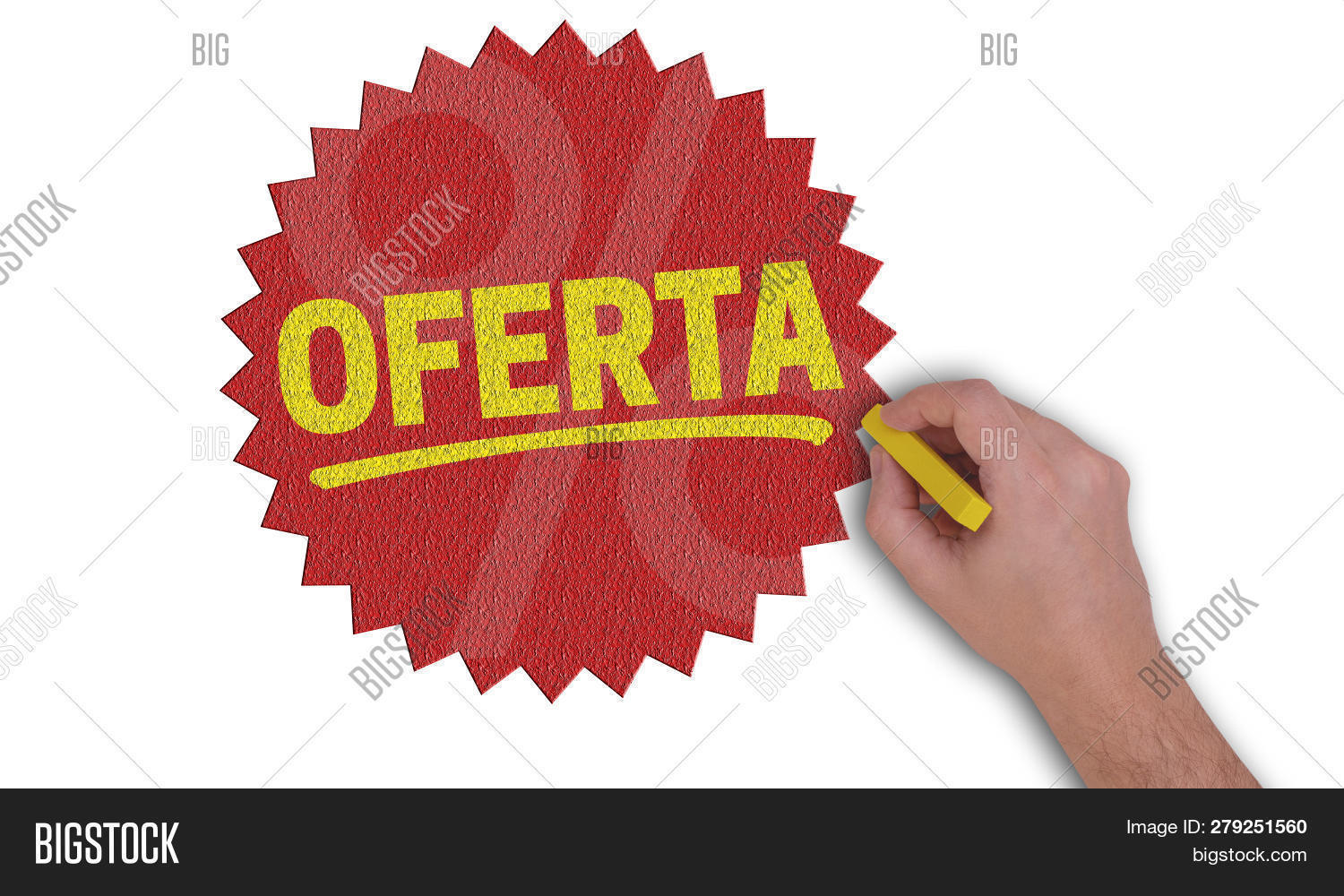 Oferta Sign Painted By Image & Photo (Free Trial) | Bigstock