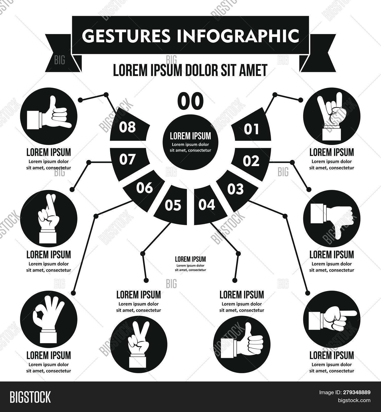 Gestures Infographic Image & Photo (Free Trial) | Bigstock