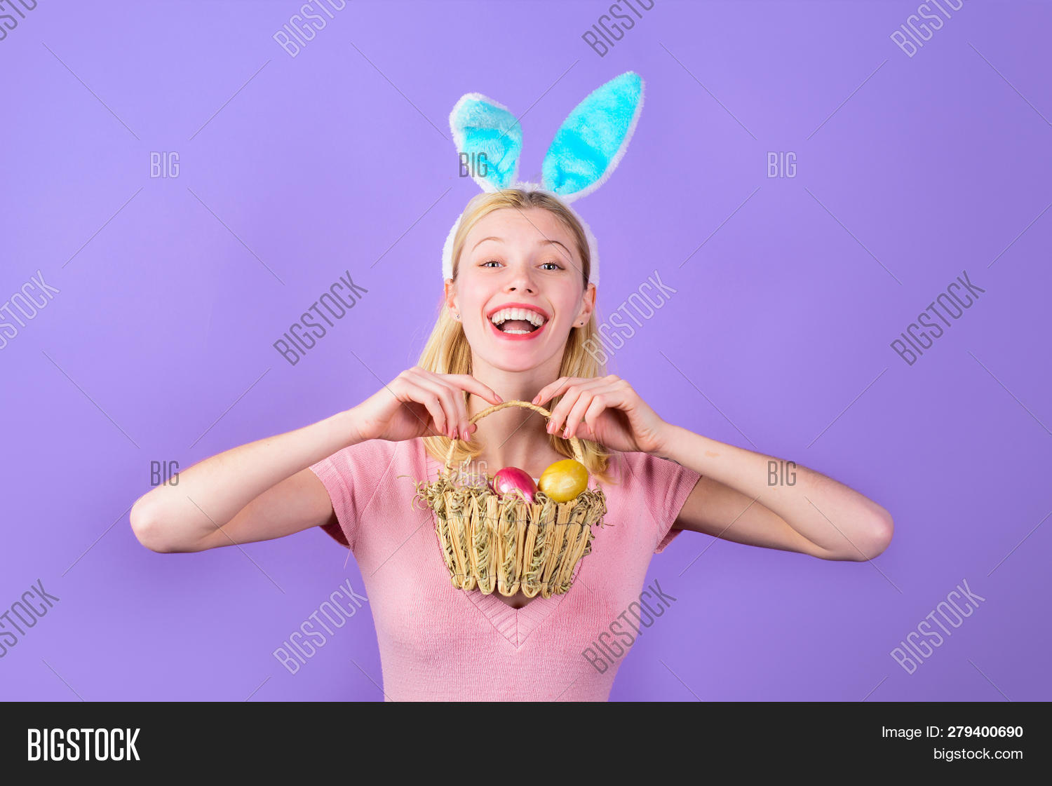 Happy Easter! Girl Image & Photo (Free Trial) | Bigstock