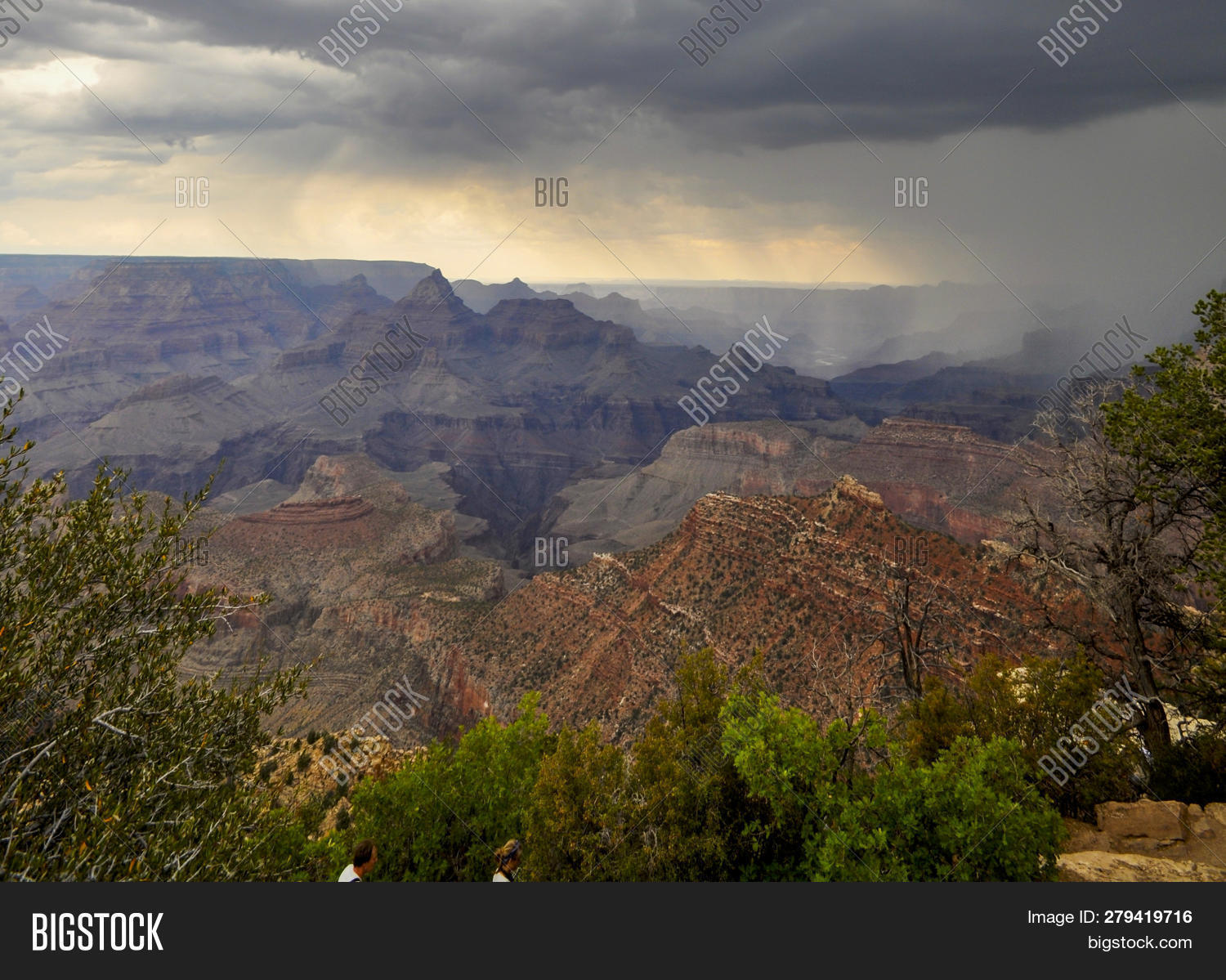 Rain Over Grand Canyon Image & Photo (Free Trial) | Bigstock
