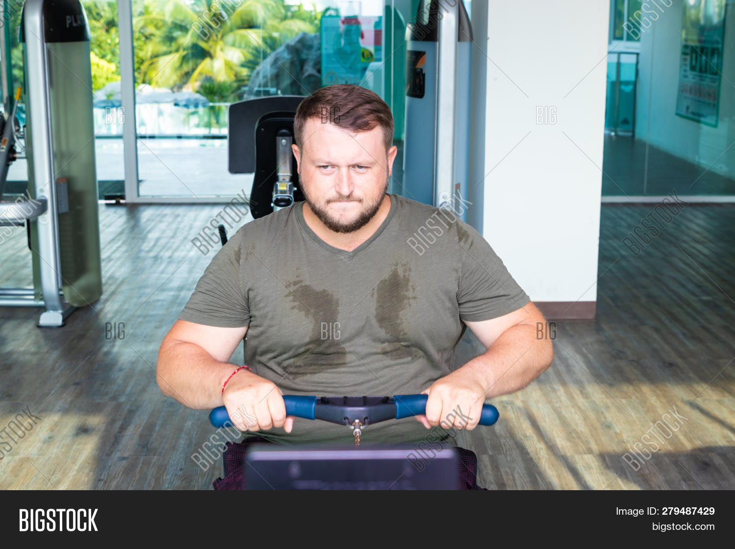Sweating Chubby Man Image & Photo (Free Trial) | Bigstock