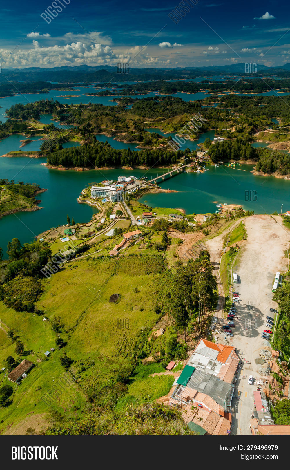 Aerial View Guatape Image & Photo (Free Trial) | Bigstock