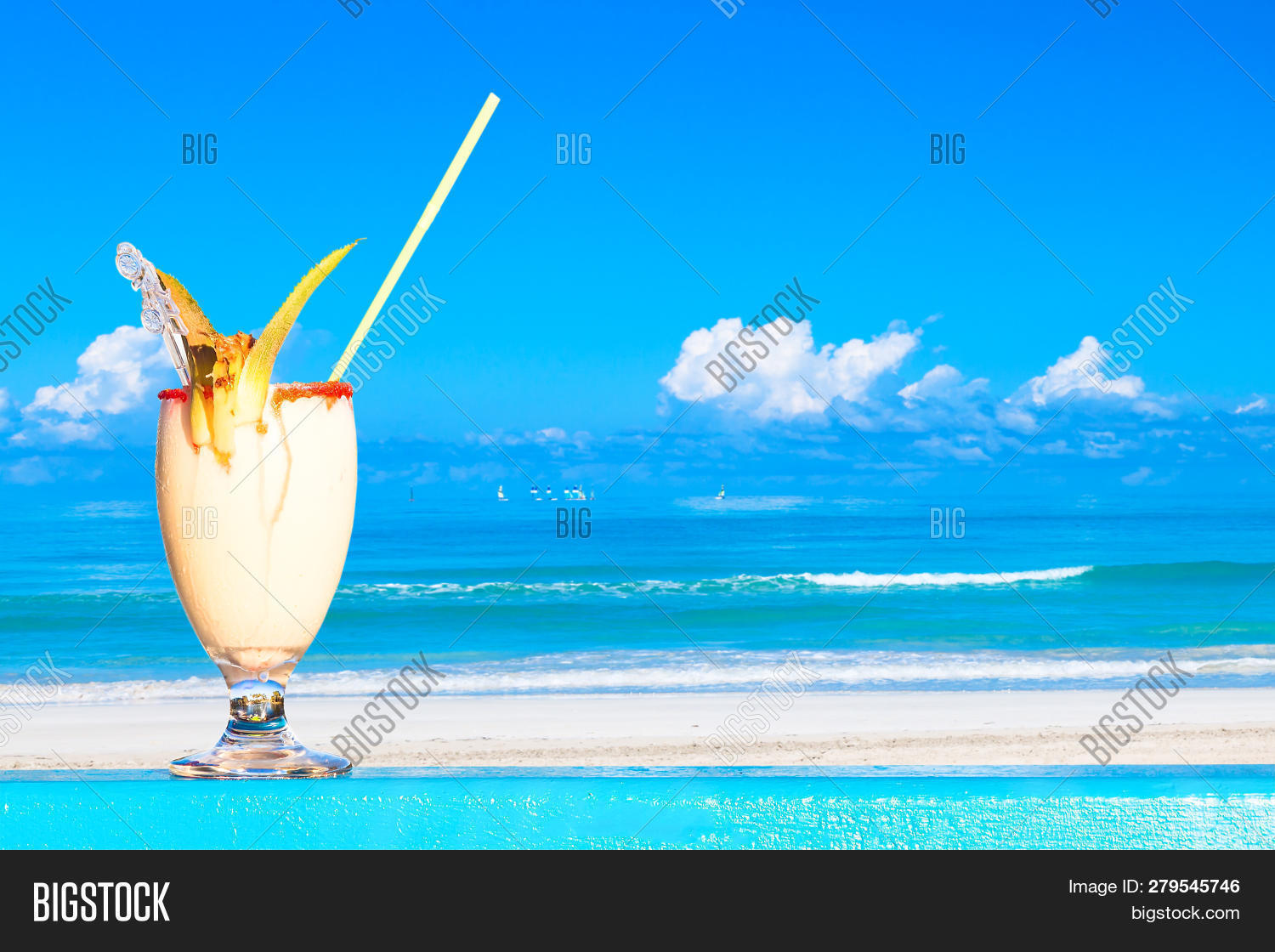 Refreshing Pina Colada Image & Photo (Free Trial) | Bigstock