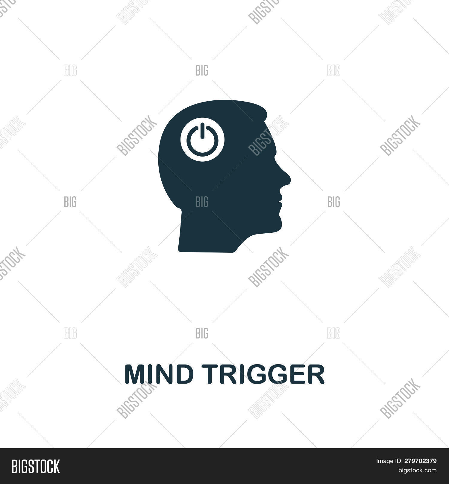 Imagen y foto Mind Trigger Icon. (prueba gratis) | Bigstock