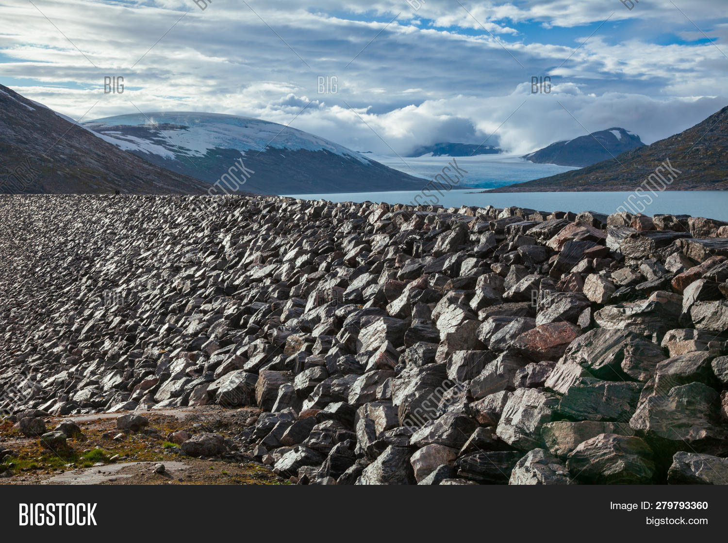 Rock Armoured Dam Image & Photo (Free Trial) | Bigstock