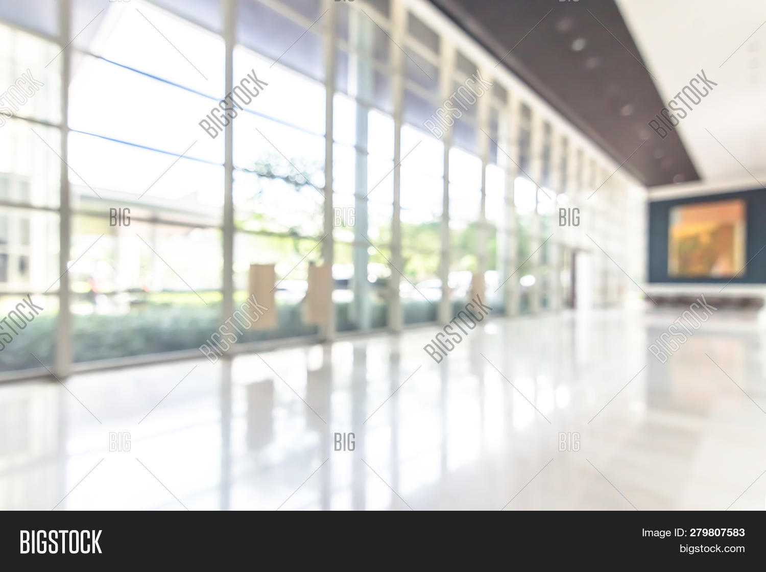 Modern White Hotel Lobby