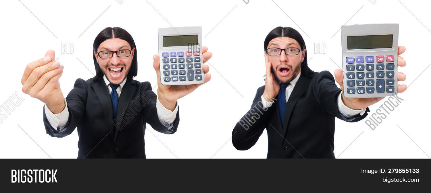 Man Calculator Image & Photo (Free Trial) | Bigstock