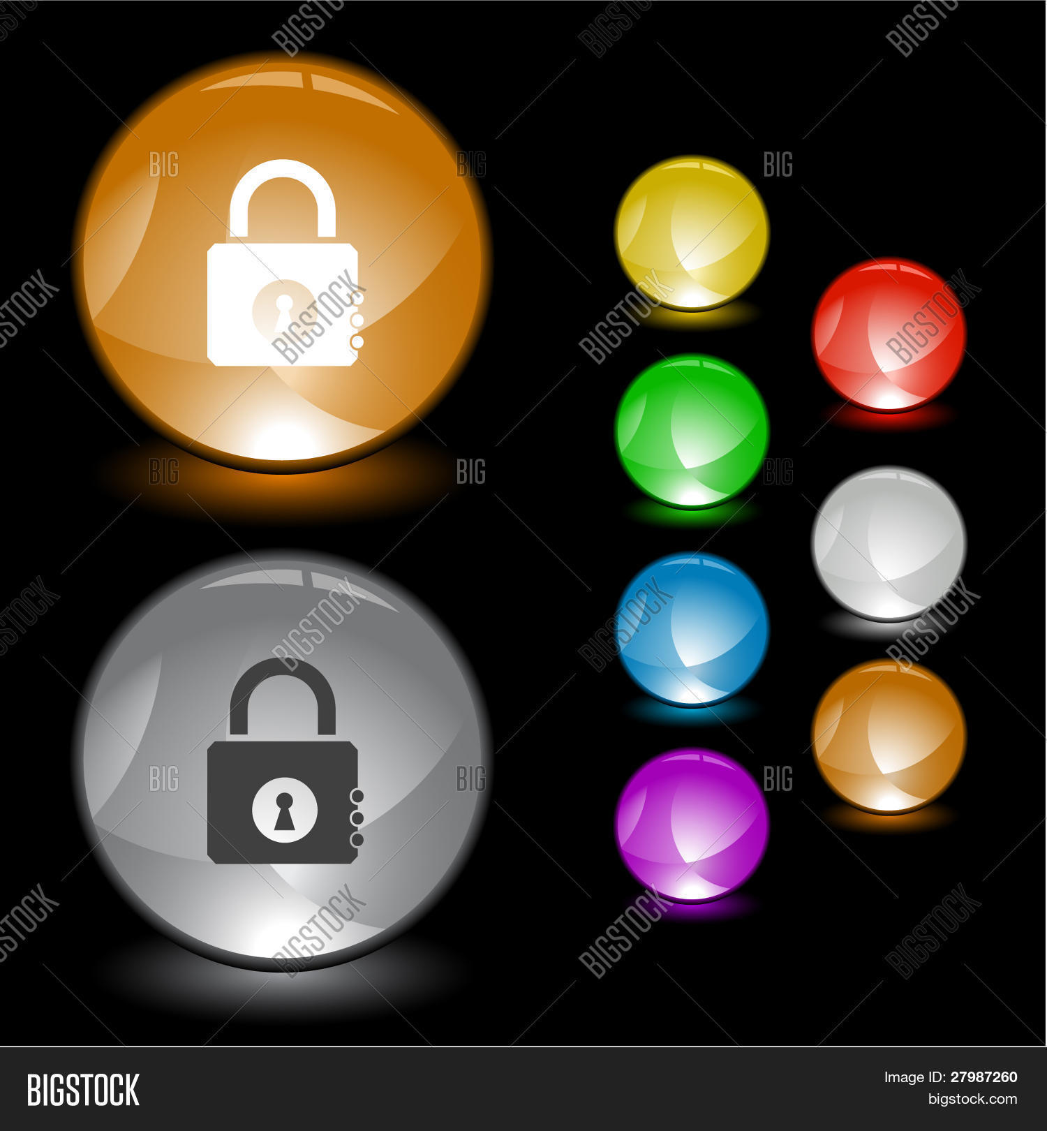 Closed Lock. Vector Vector & Photo (Free Trial) | Bigstock
