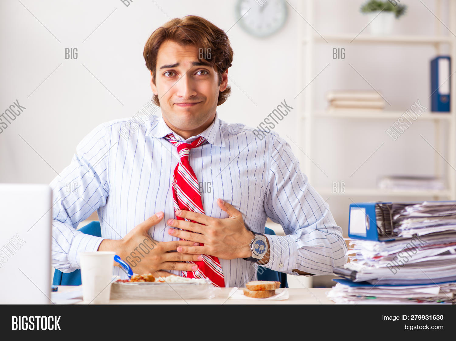 Man Having Meal Work Image & Photo (Free Trial) | Bigstock