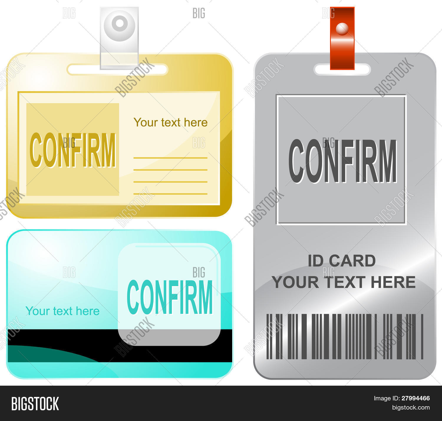 Confirm. Vector Id Vector & Photo (Free Trial) | Bigstock