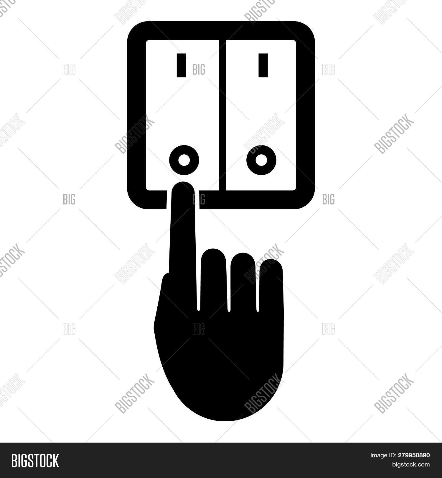 Hand Switch Light Icon Image & Photo (Free Trial) | Bigstock